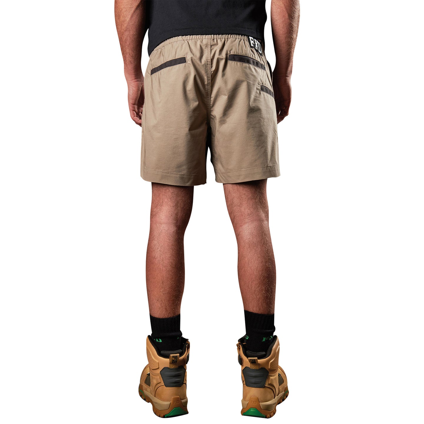FXD - WS4 Elastic Waist Work Short (Khaki) – The Workwear Store