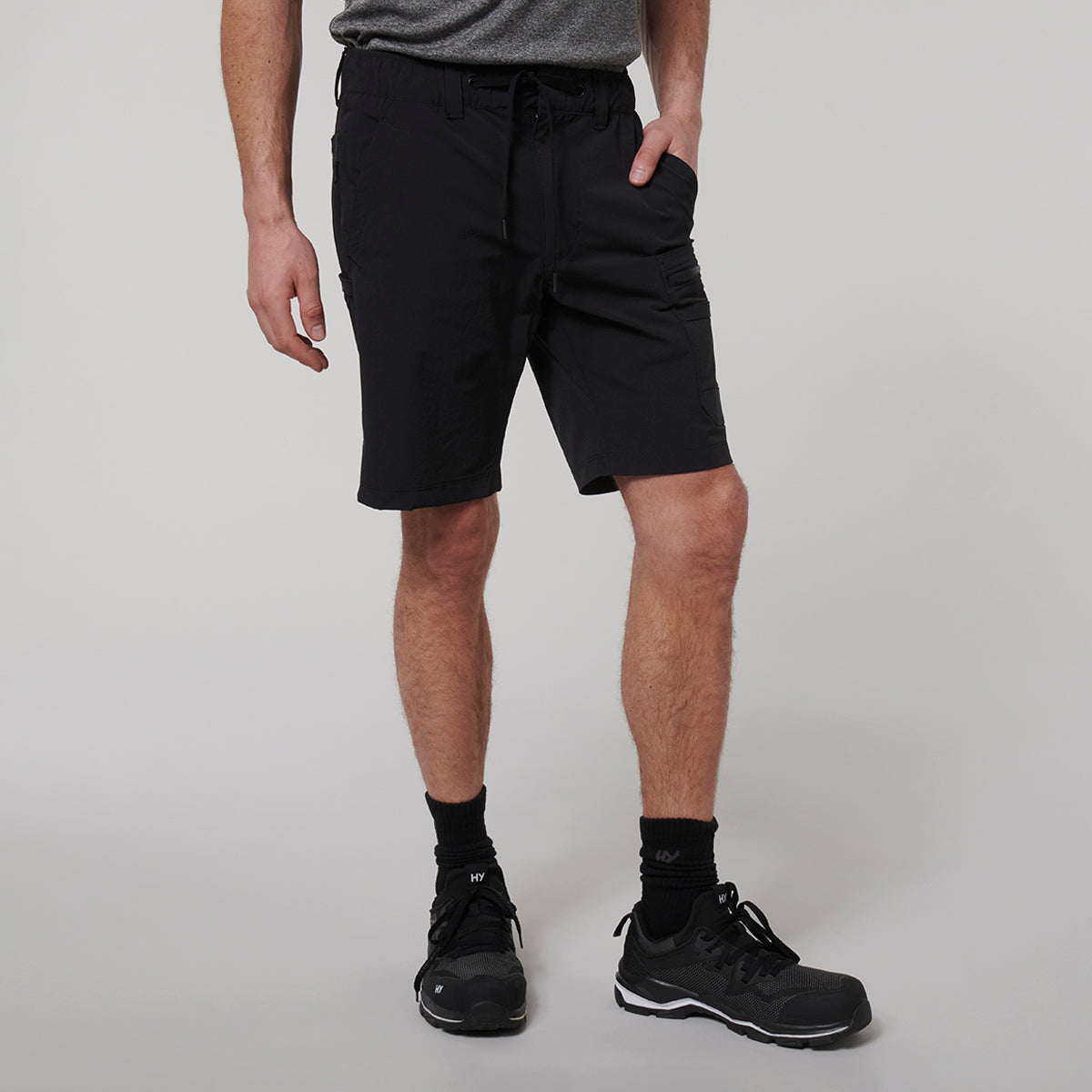 Hard Yakka - X Mid Short (Black) – The Workwear Store